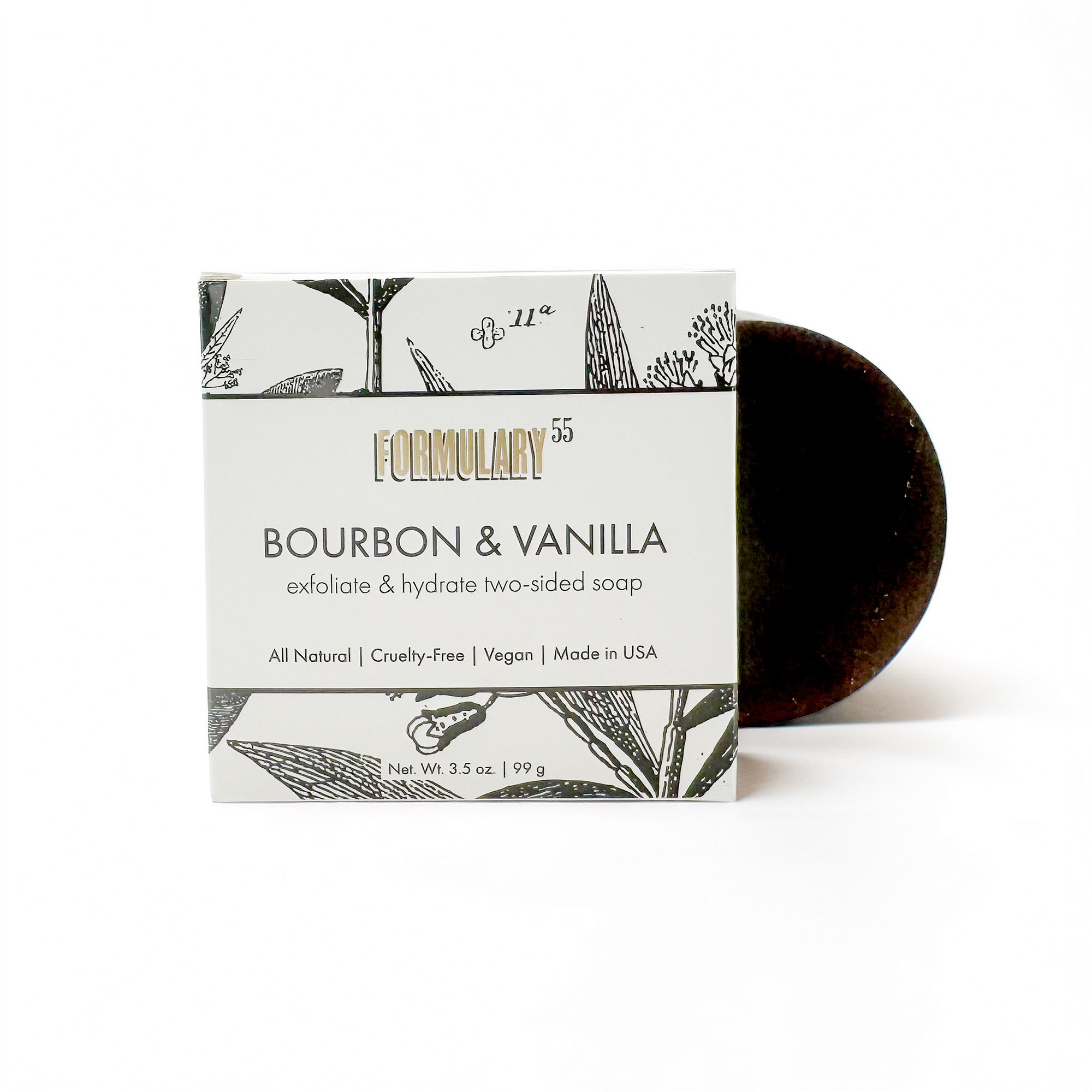 Bourbon & Vanilla - Exfoliate & Hydrate Two Sided Soap – Formulary 55