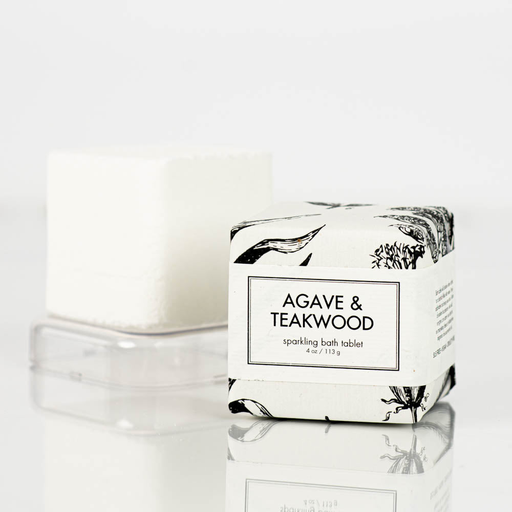 Sparkling Bath Bomb Tablets - Agave & Teakwood – Formulary 55