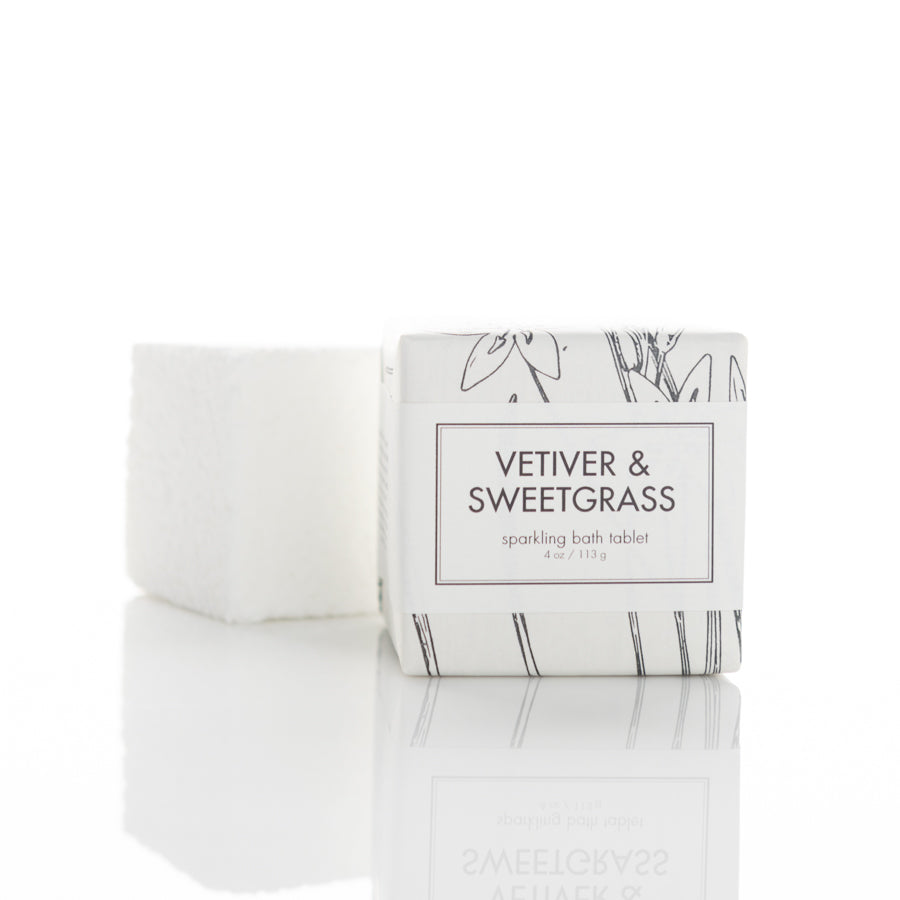 Sparkling Bath Bomb Tablets - Vetiver & Sweetgrass – Formulary 55